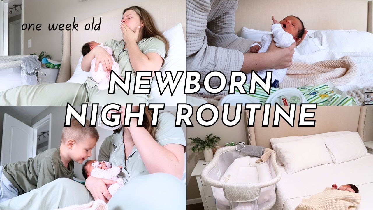REAL Newborn Night Routine (1 WEEK OLD) - YouTube