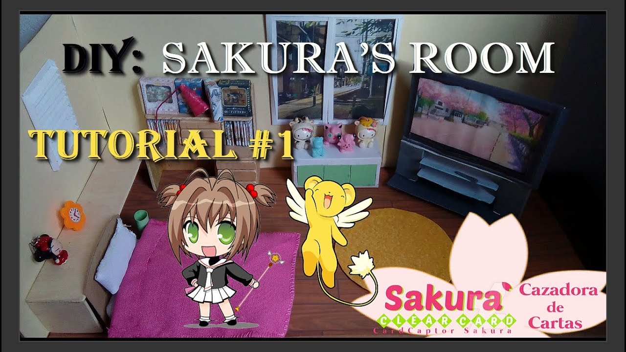 DIY - SAKURA CARD CAPTOR 'S ROOM | Handmade diorama for your Nendoroid ...