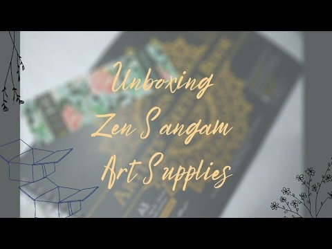 UNBOXING VLOG| UNBOXING ZEN SANGAM ART SUPPLIES| THE ARTISTIC SOUL |2022| NEW VIDEO| #trending # ...