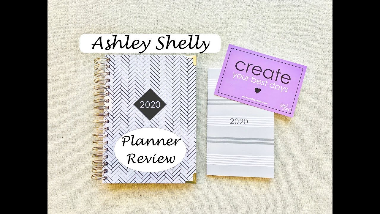 ASHLEY SHELLY PLANNER REVIEW | 2020 | - YouTube