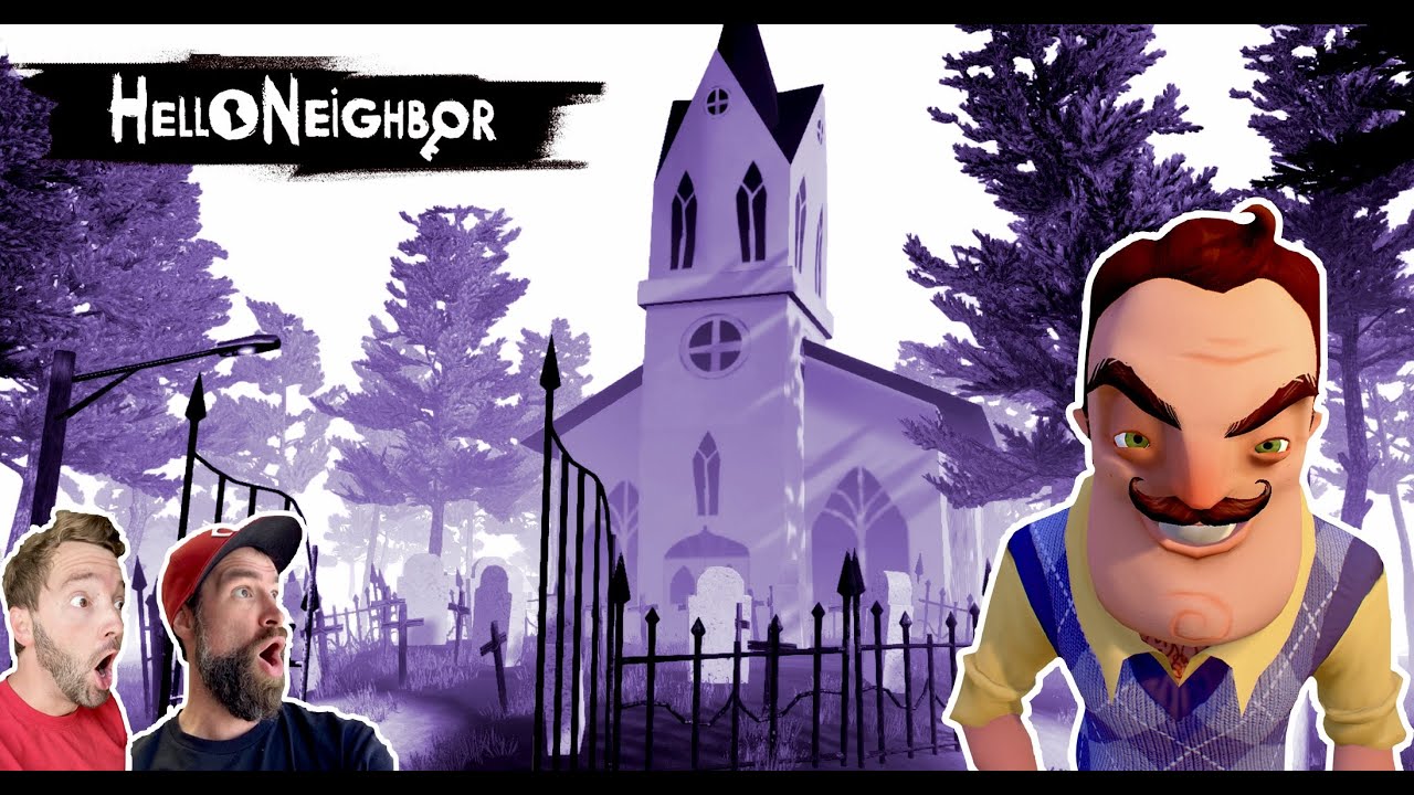 WE FOUND A HAUNTED GRAVEYARD IN HELLO NEIGHBOR. (We Broke The Game ...