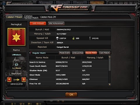 Inventory Char Crossfire Indonesia (LMReborn - La_Masia) - YouTube