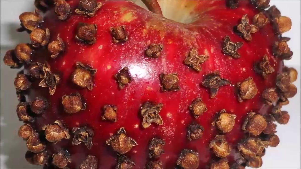 Put cloves in an apple, and see what happens - YouTube