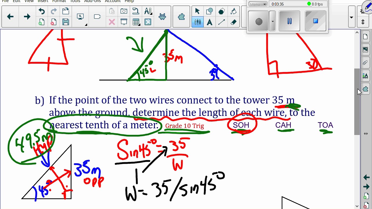 Unit 2 1 6 Using Special Triangles to Solve a Practical Application ...