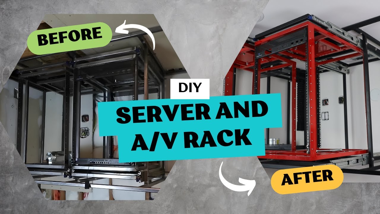Home Data Center - DIY Server and AV Rack Build Part 2 - YouTube