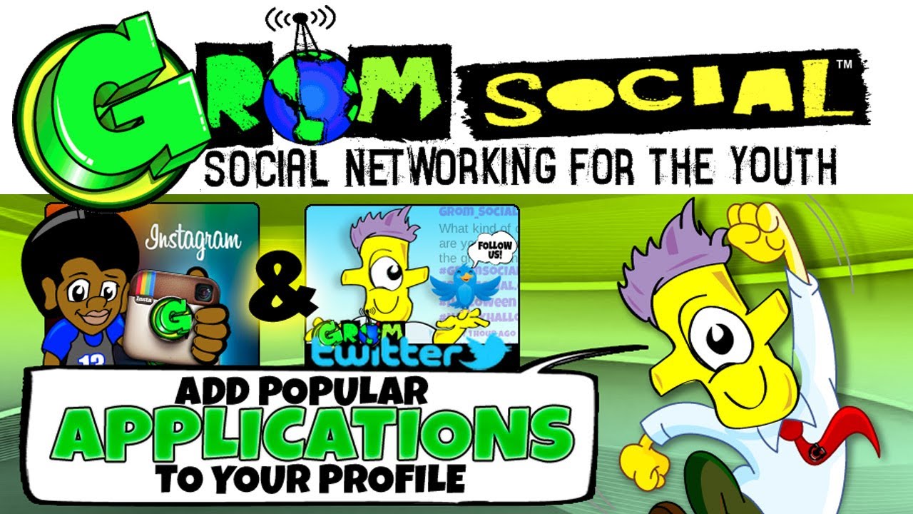 Soziales Netzwerk für Kinder - Grom Social - YouTube