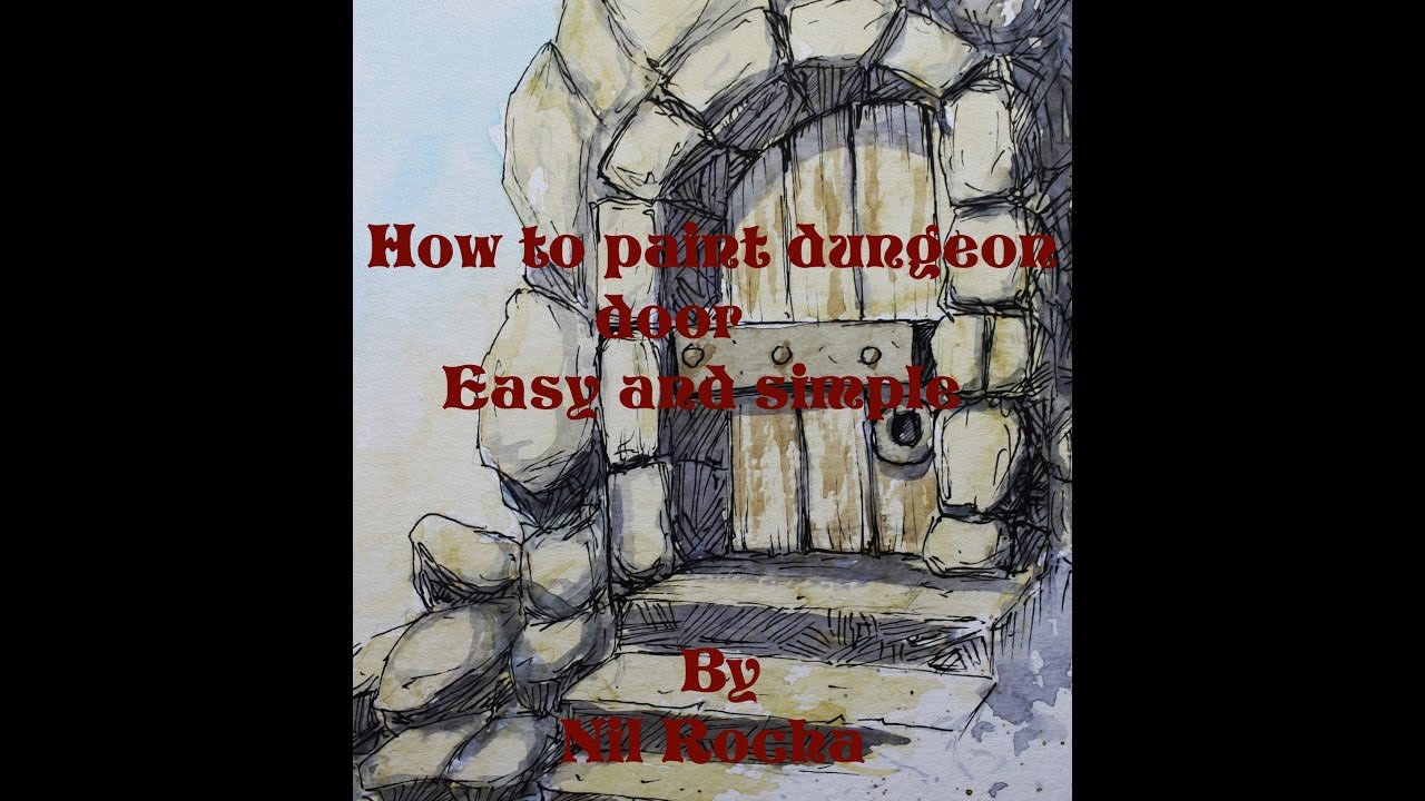 How to paint dungeon door, easy and simple method - YouTube