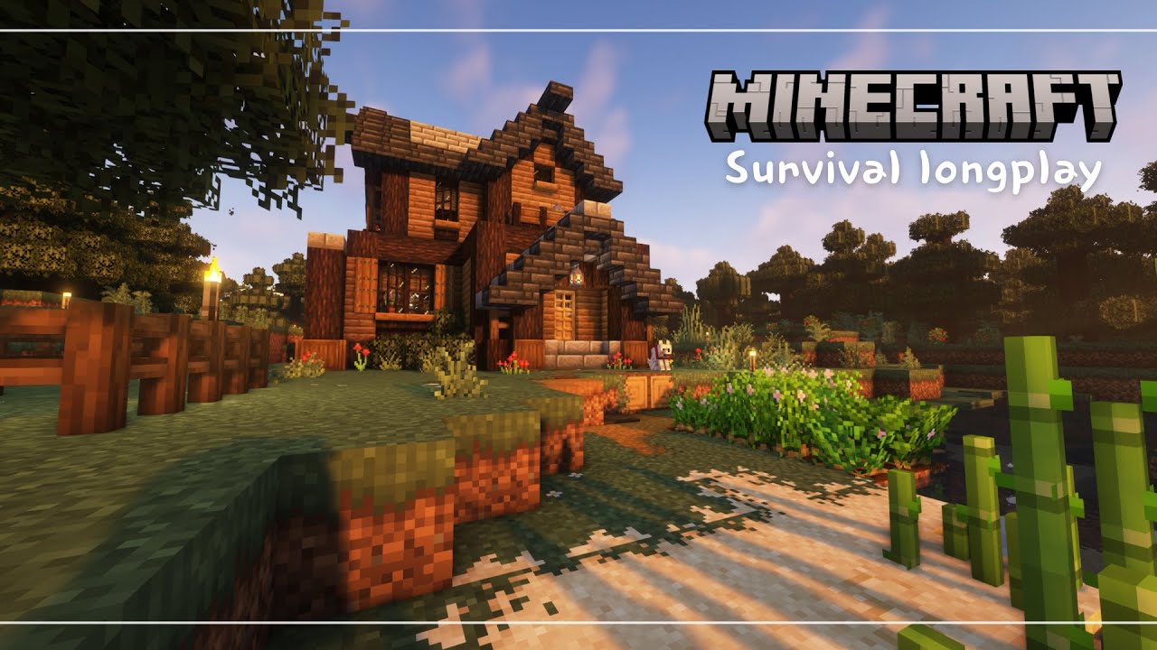 Minecraft Survival Lonplay | Cozy Spruce Cabin by the Lake [no ...