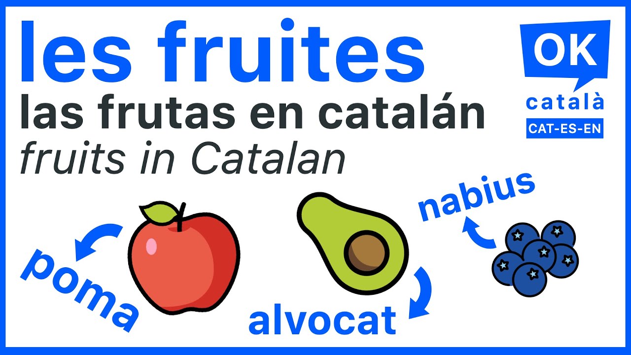 Les fruites / Las frutas en catalán / Fruits in Catalan 🍎🍊🍌🍉🍇 | OK ...