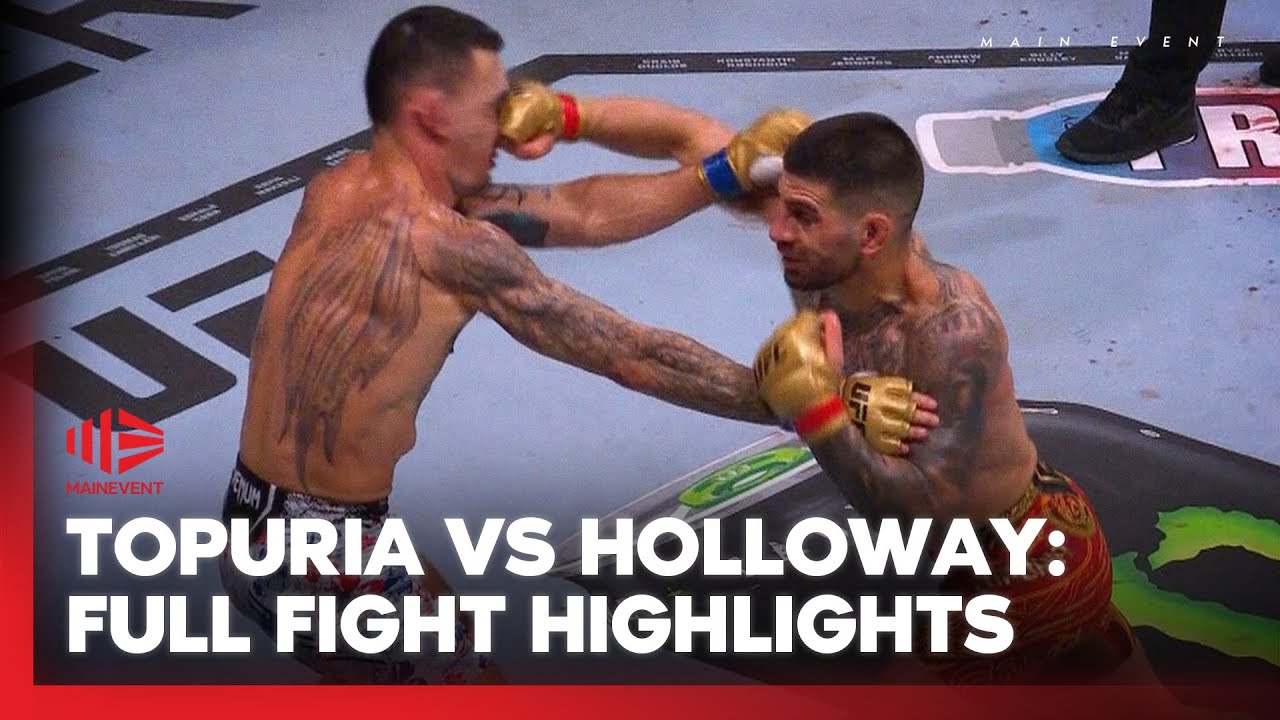 Topuria KO's Holloway for the first time ever! 🥊 | Ilia Topuria vs Max ...
