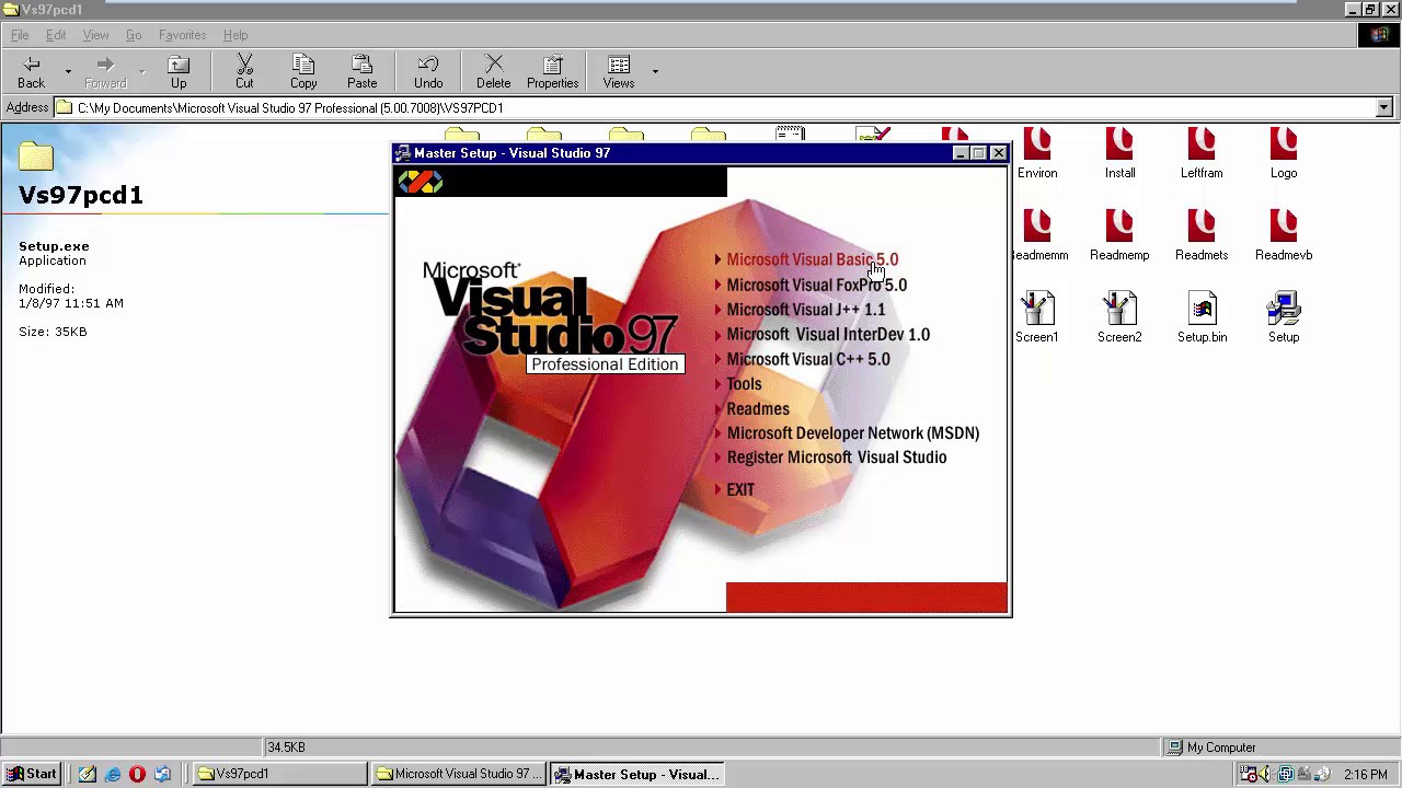How to Install Visual Basic 5 Enterprise Edition - YouTube