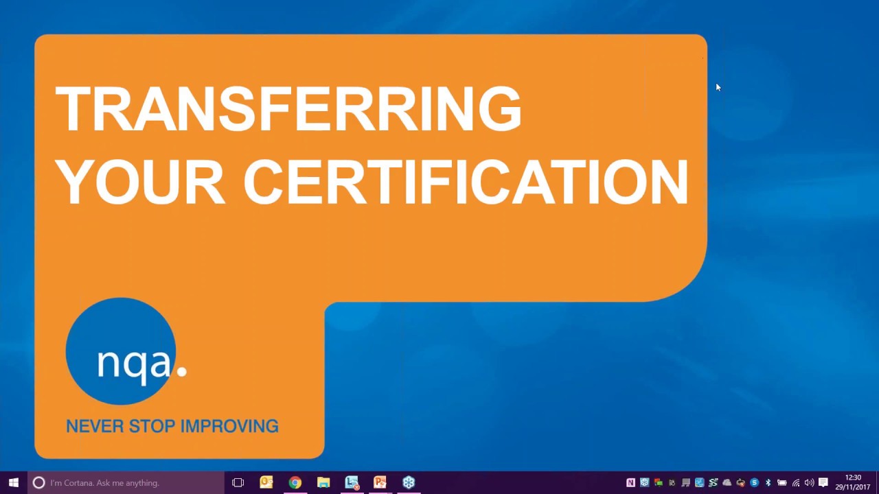 Transfer to NQA - YouTube