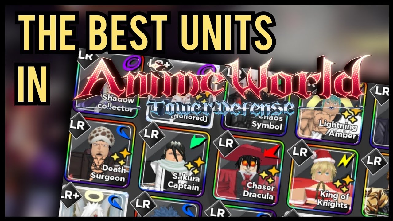 The BEST Units in Anime World Tower Defense - YouTube