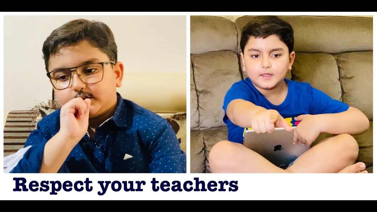 Respect your teachers I Ehan Haider - YouTube