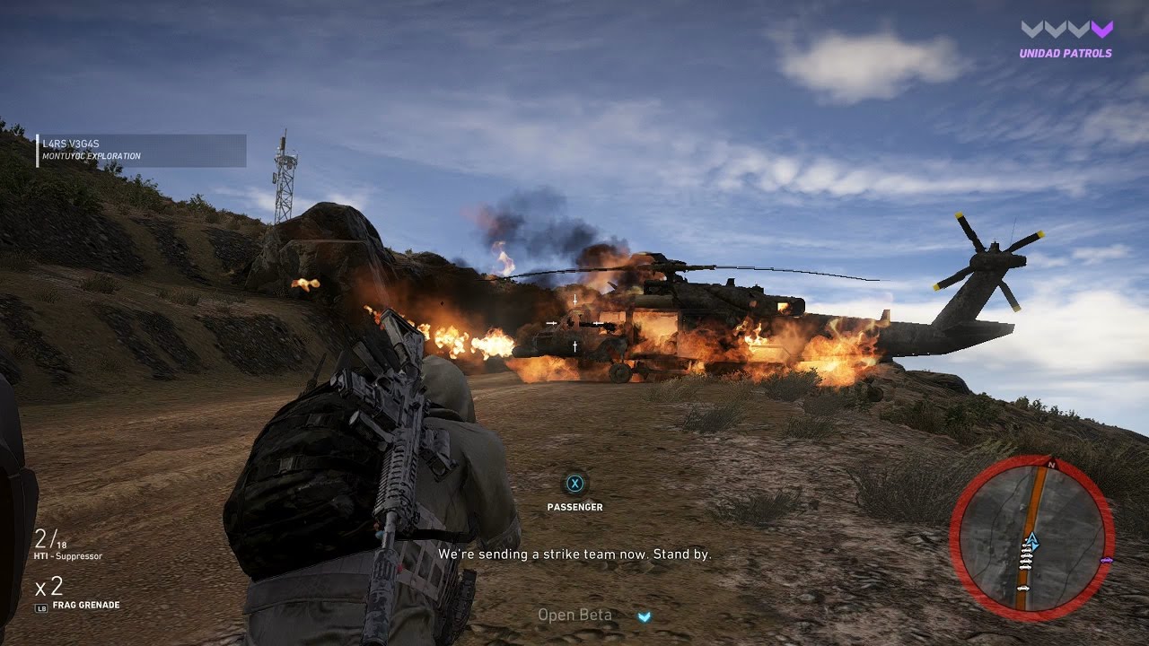 Ghost Recon: Wildlands Beta - Chopper Takedown (Xbox One) - YouTube