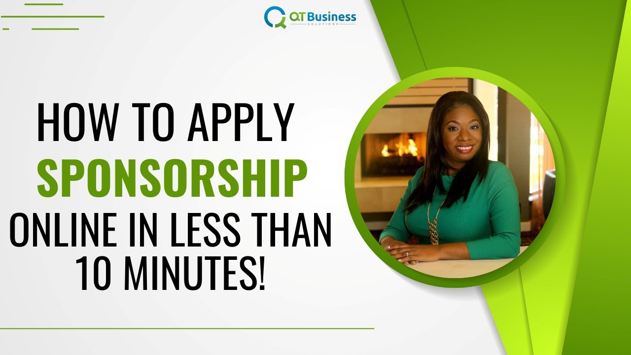 How To Get A Sponsorship | Applying Online - YouTube