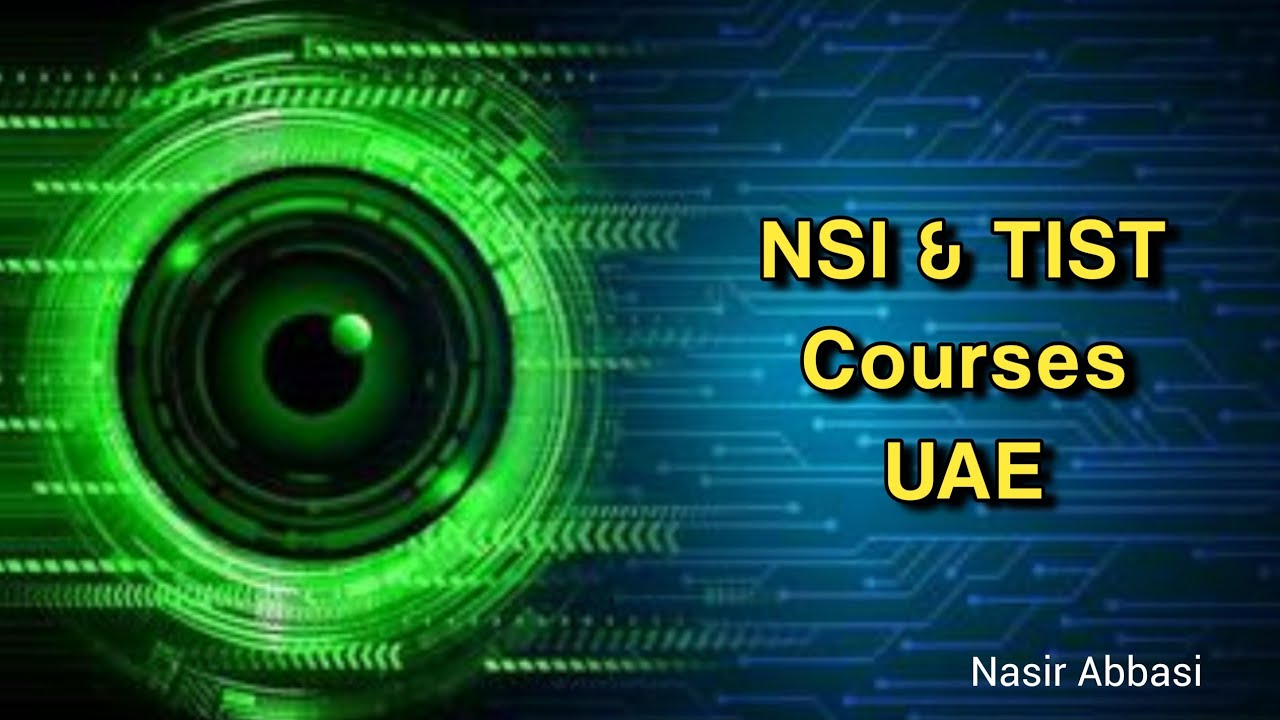 NSI National Security Institute UAE | TSTI | UAE Security | ASSD - YouTube