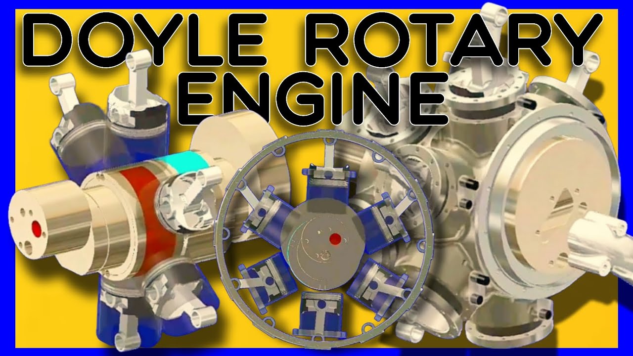Doyle Rotary Engine with Cycle Rotary Piston (3D Animation) - YouTube