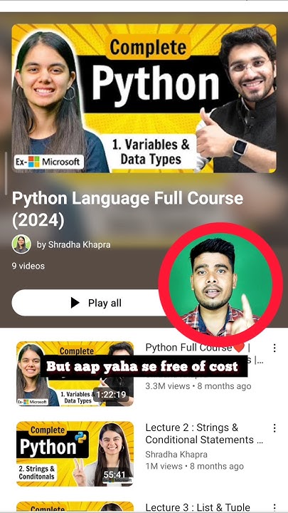 Learn python programming for free. #python #pythonprogramming #pythonforbeginner #freecourse ...