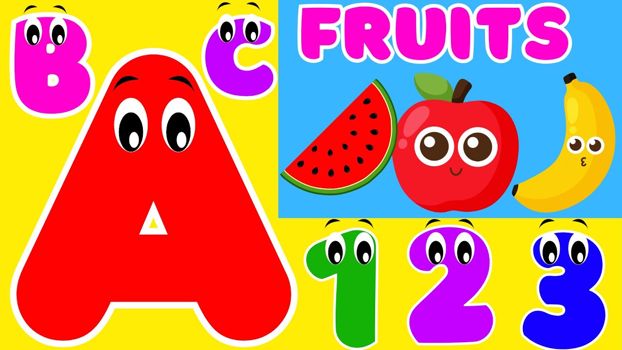 ABC Phonics Song, 123 & Fruits Learning Videos | Alphabet Song ...