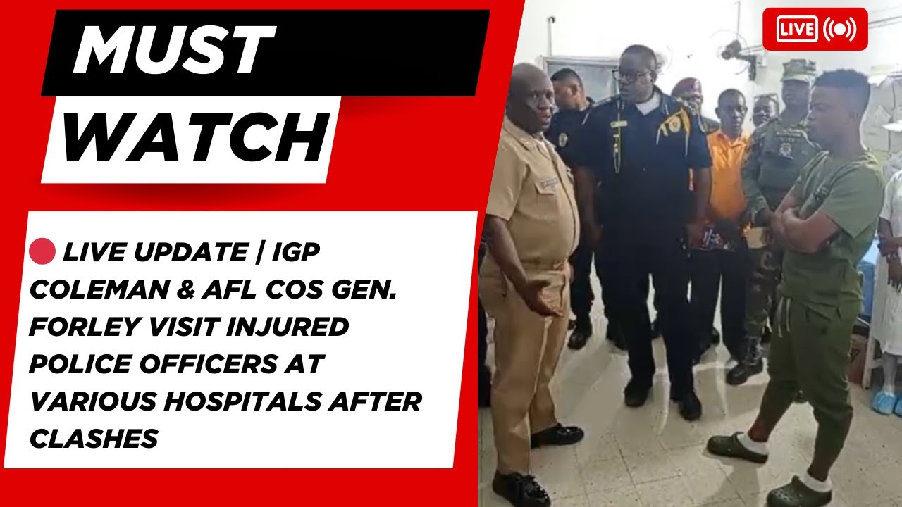 🔴 LIVE UPDATE IGP Coleman & AFL COS Gen. Forley Visit Injured Police ...
