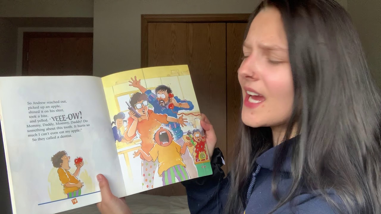 Hailey reads Andrew's Loose Tooth by Robert Munsch - YouTube
