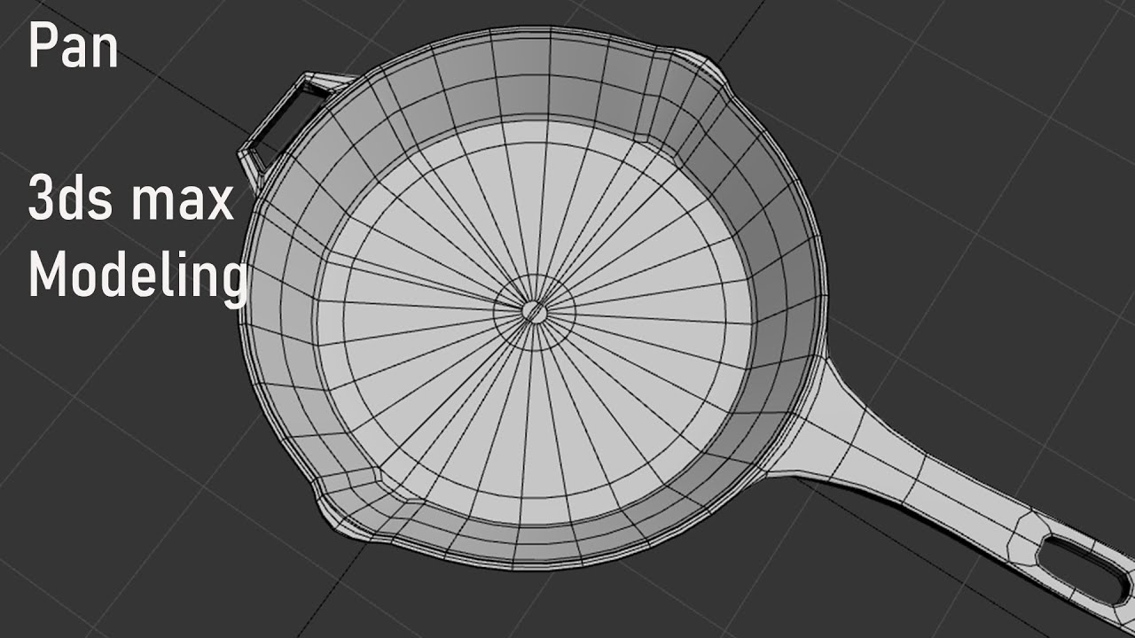 Modeling Pan - 3ds max tutorial - YouTube