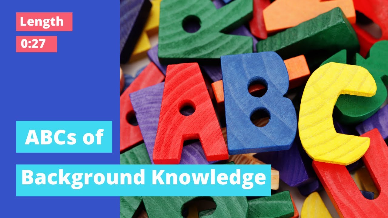 Nancy Hennessy's ABCs of Background Knowledge - YouTube