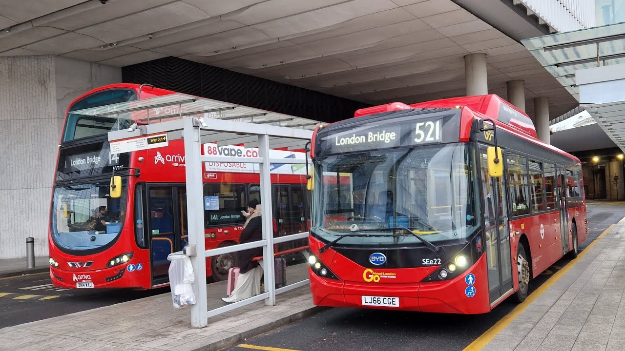 FULL JOURNEY LONDON BUS 521 (LJ66CGE) SEe22 - YouTube