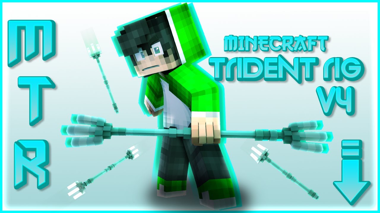 Minecraft Trident Rig V4 C4D (Original) - YouTube