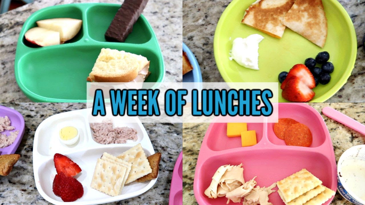LUNCH IDEAS | LUNCHES OF THE WEEK FOR 3 KIDS - YouTube