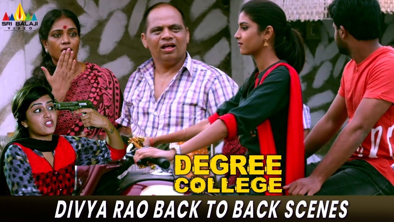 Divya Rao Back to Back Scenes | Degree College | Varun | Latest Hindi ...
