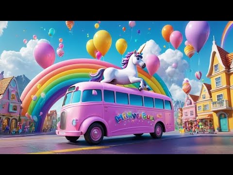The Unicorns on the Bus | Magical Kids Song | Fun Nursery Rhymes and ...