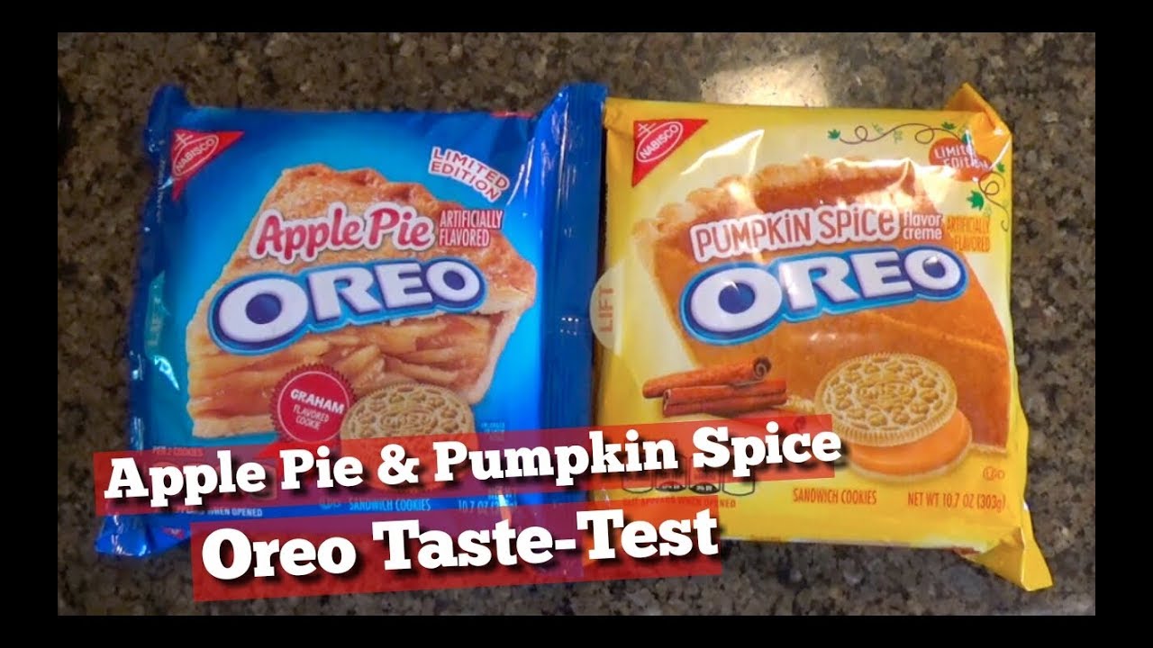 Apple Pie and Pumpkin Spice Oreos Taste-Test - YouTube