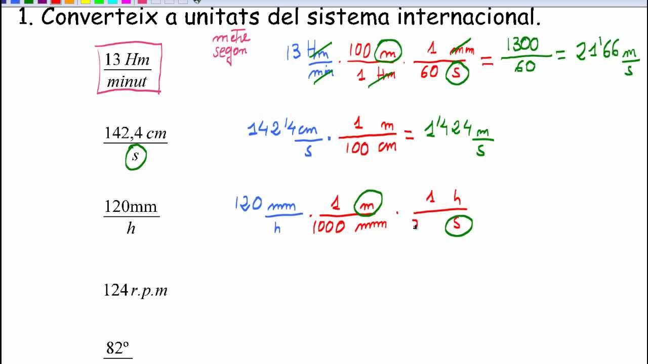 Factors de conversió. - YouTube
