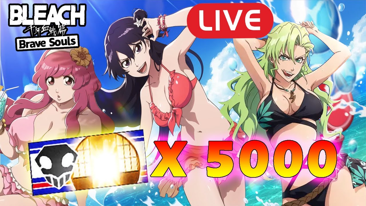 [Bleach Brave Souls] GACHA 5000 BS TIKET & 3000+ BS ACC TIKET dan LIST PESTA GACHA BESOK? - YouTube