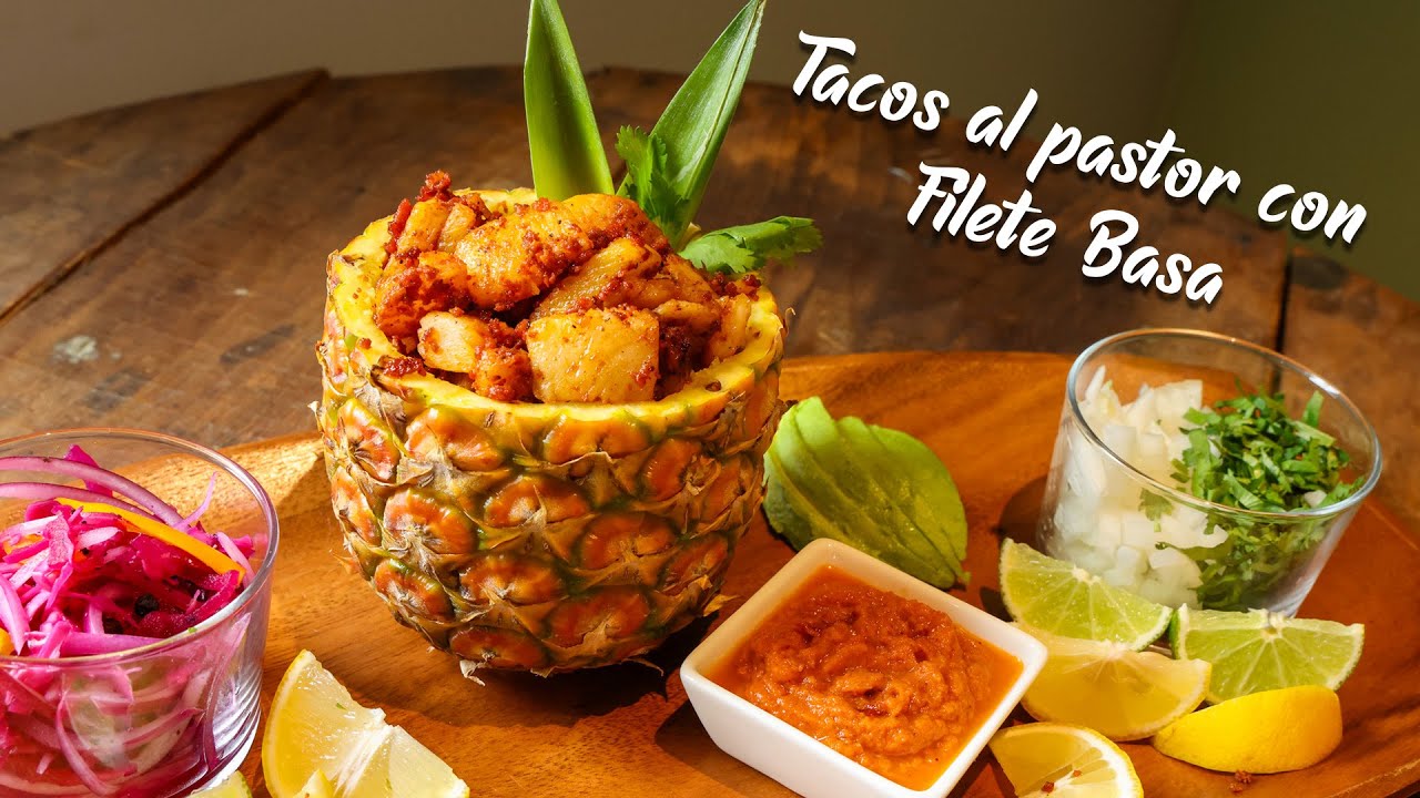 Receta: Tacos al pastor con Filete Basa Neptuno - YouTube