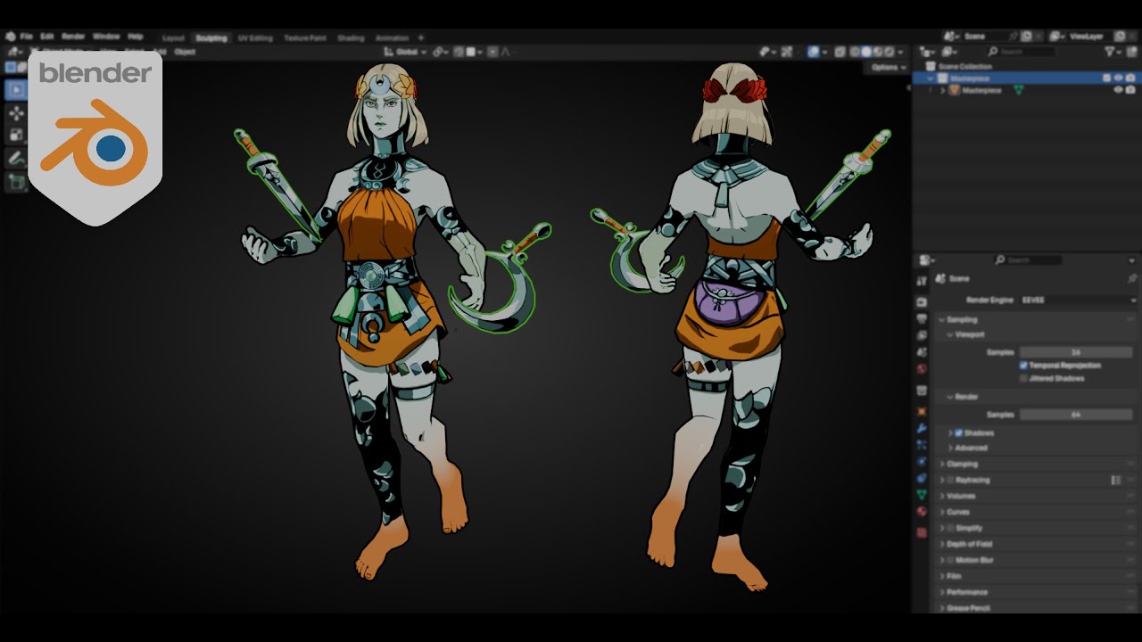 Melinoë Timelapse (Hades II) - Blender - YouTube