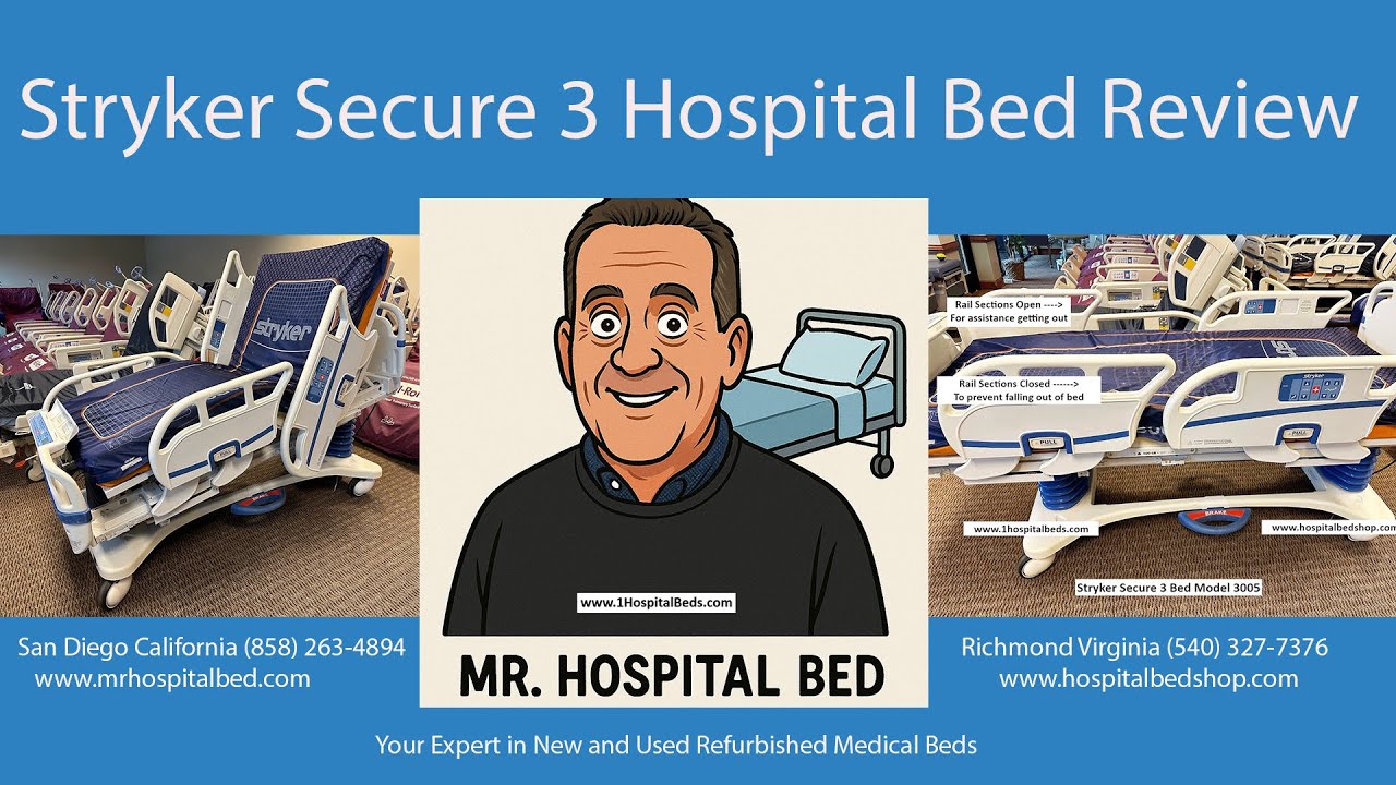 Stryker Secure 3 Model 3005 Hospital Bed Review | Mr Hospital Bed | # ...