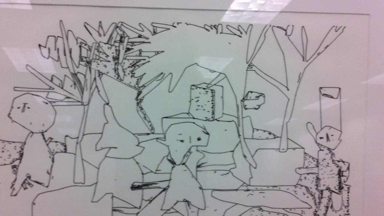 Harold Cohen's AARON Paint System Image - 1985 - YouTube