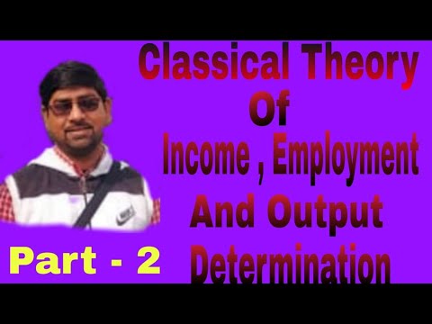 Classical theory of income, employment and output determination (part-2 ...