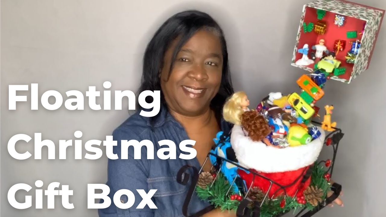 DIY Floating Christmas Gift Box/Easy Christmas Decoration - YouTube