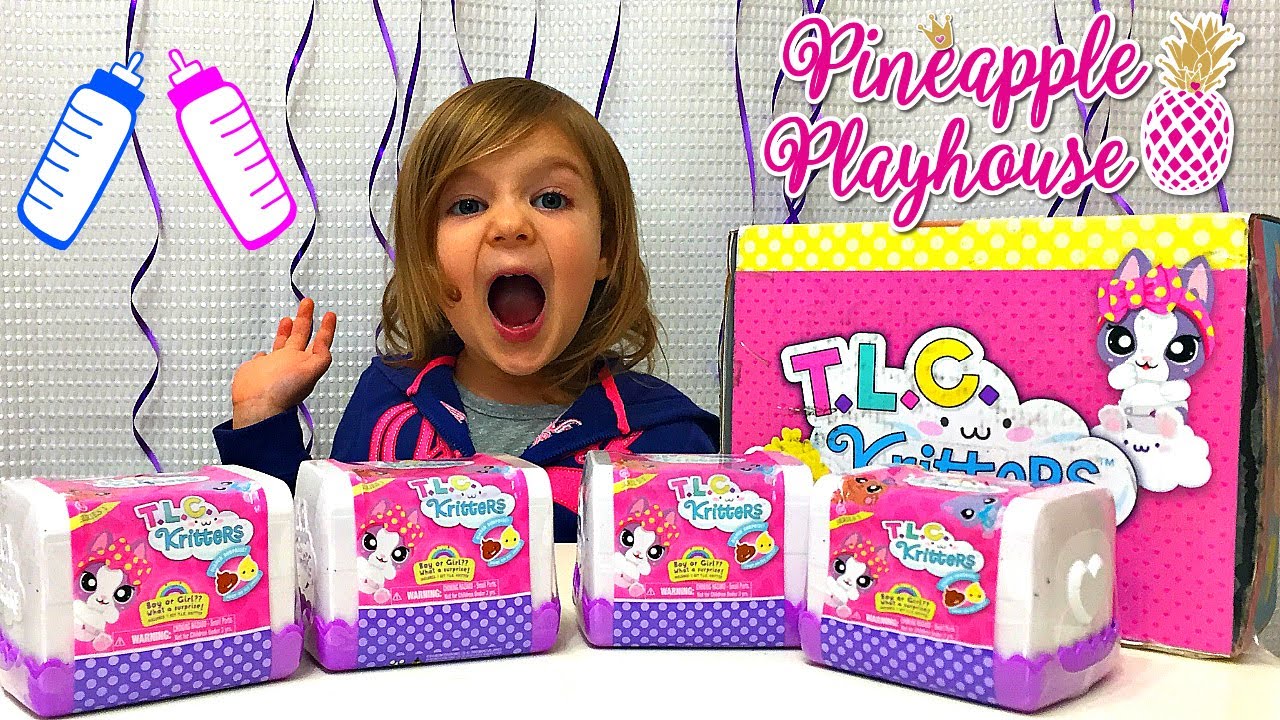 TLC Kritters Collectible Surprise Toys | Pineapple Playhouse - YouTube