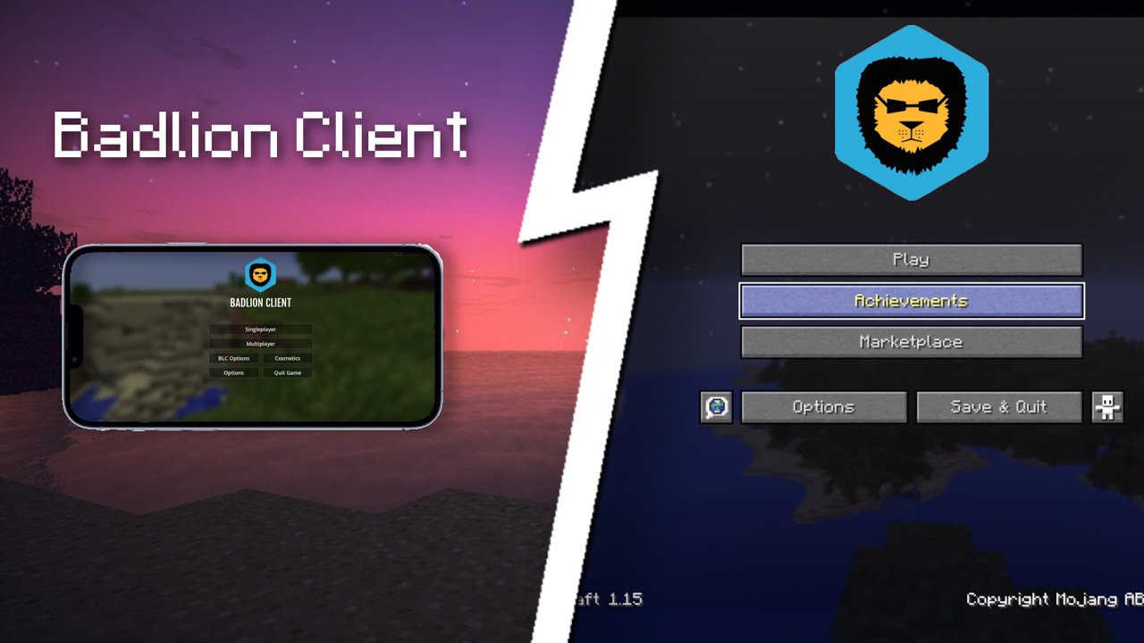 *NEW* Badlion Client V4 MCPE 1.18+ | (Custom crosshair, FPS Boost and ...