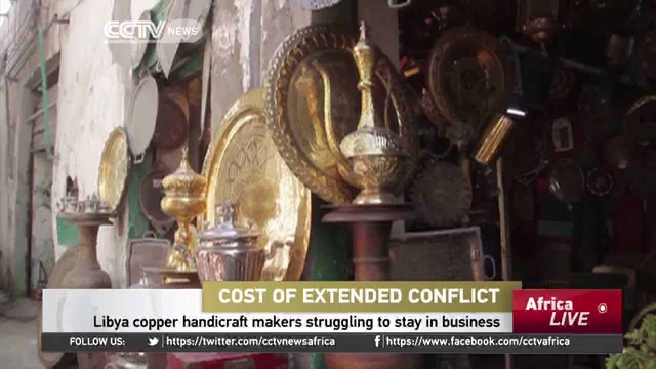 Libya Copper Handicraft Makers Struggling To Stay In Business - YouTube