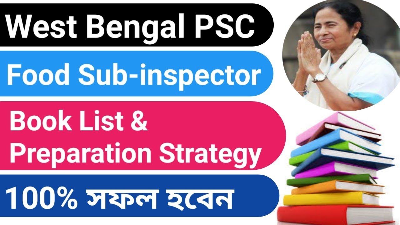 WB PSC Food Sub-inspector Book List & Preparation Strategy|| Food Sub ...