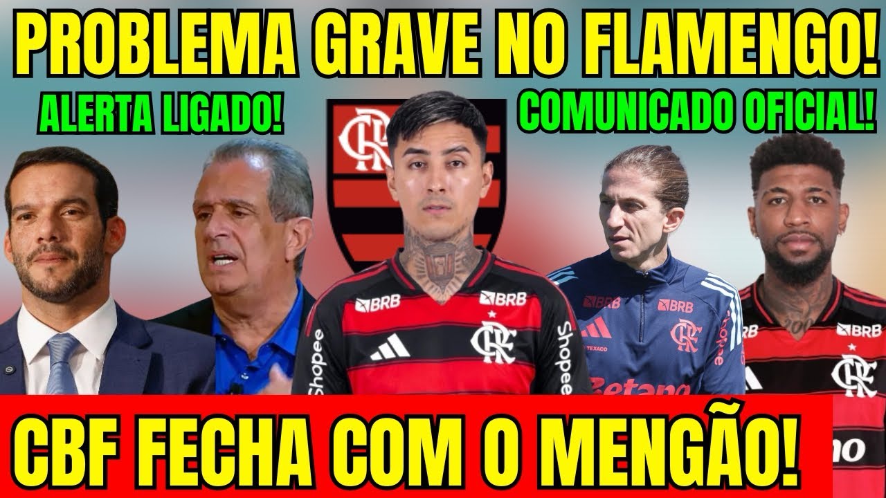 ALERTA LIGADO! PROBLEMA GRAVE NO FLAMENGO! SAIU O COMUNICADO OFICIAL ...
