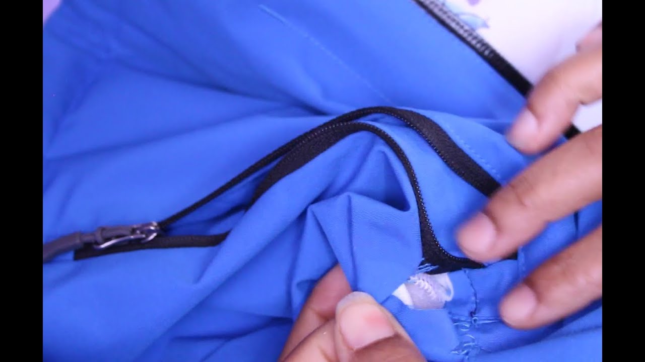 How to repair a pocket zipper seam without removing the zipper. - YouTube