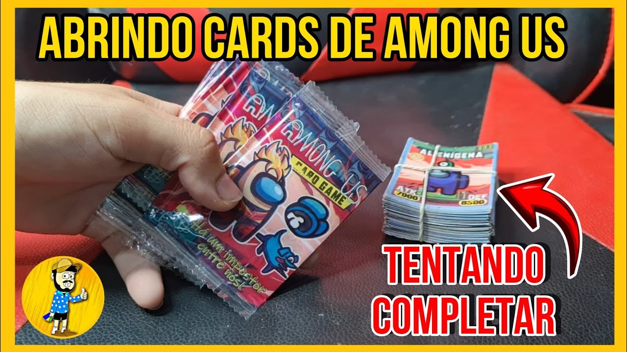 TENTANDO COMPLETAR A COLEÇÃO DE CARDS DE AMONG US - YouTube