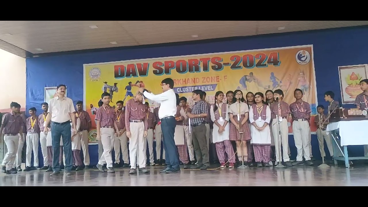 Medal ceremony of DAV NATIONAL SPORTS #dav - YouTube